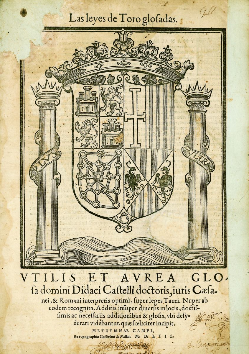 LAS LEYES DE TORO GLOSADAS. - SpheraMundi